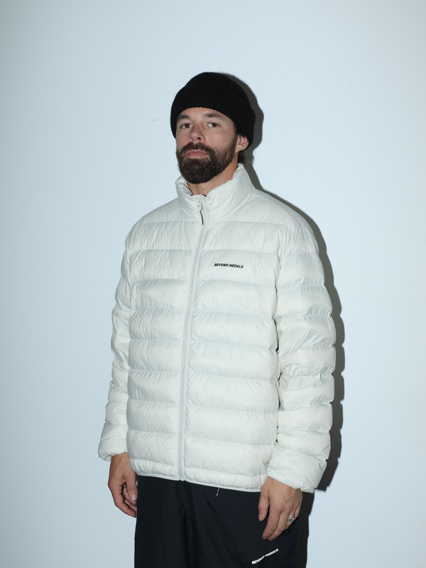Packable Down Jacket Off White – Beyond Medals - Online Shop