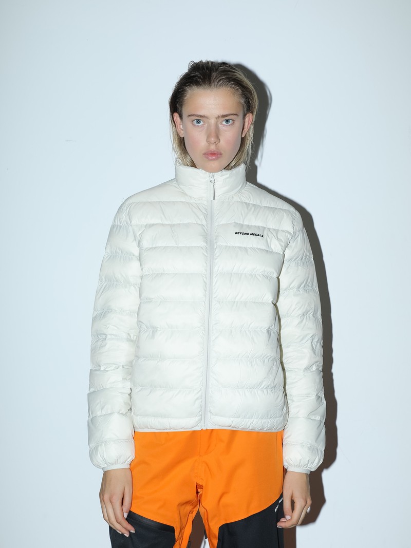 Packable Down Jacket Off White – Beyond Medals - Online Shop